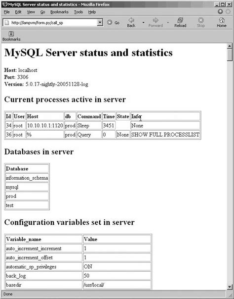 output from our mod python example