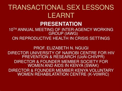 ppt transactional sex lessons learnt powerpoint presentation free download id 6324319