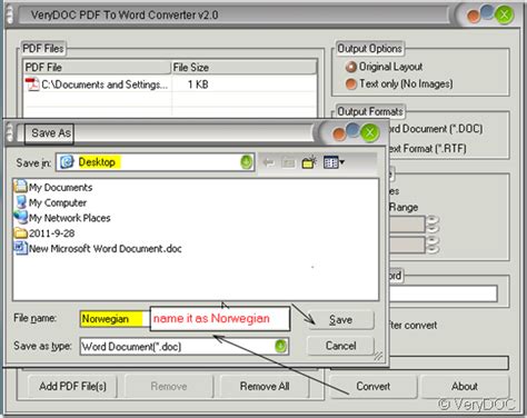 How Can I Convert A PDF File In Norwegian To MS Word Document