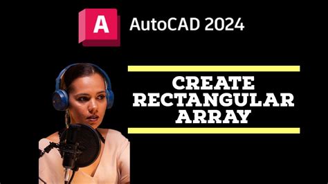 Create Rectangular Arrays AutoCAD 2024 Tutorials YouTube