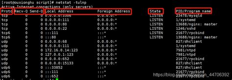 netstat命令输出结果解释 netstat 结果含义 csdn博客