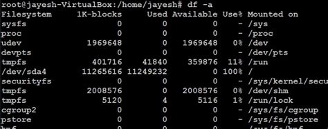 Df Command In Linux With Examples GeeksforGeeks