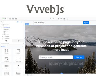 Vvvebjs Drag Drop Website Builder With Jquery And Bootstrap