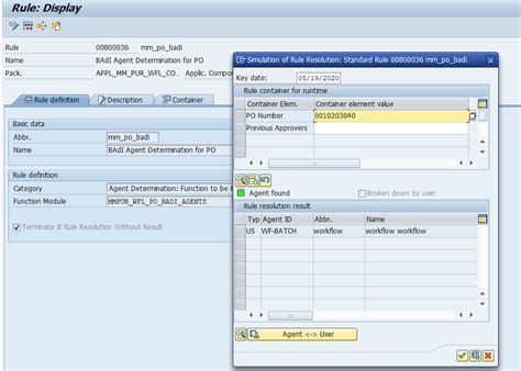 SAP ABAP Central S 4 Purchase Order Flexible Workflow Agent