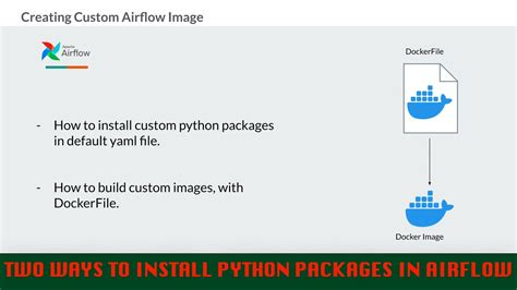 How To Build Your Custom Airflow Docker Image Install Custom Packages In Docker Image