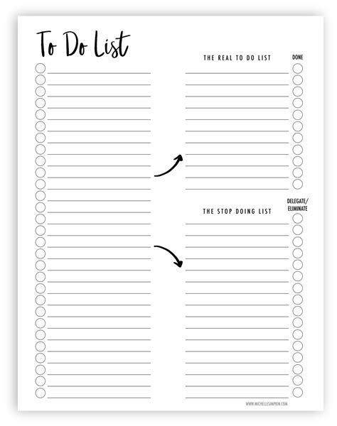 To Do List Task List To Do List Printable Declutter Your To Do List