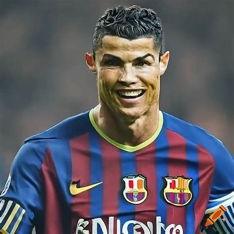 Lionel Messi And Cristiano Ronaldo In A Playful Moment On Craiyon