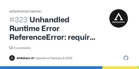 Unhandled Runtime Error ReferenceError Require Is Not Defined