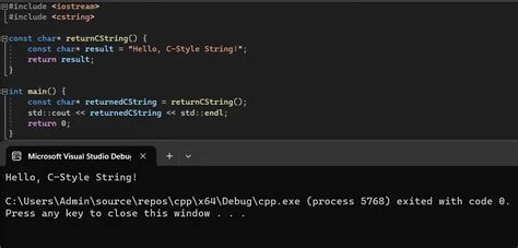 how to return a string from a function in c delft stack