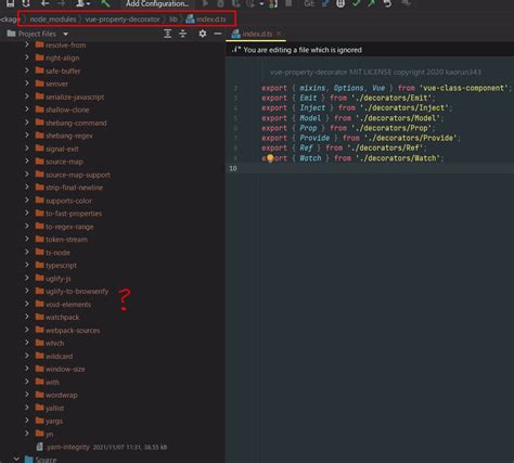 typescript webpack can not resolve vue property decorator v10 x library while it has been
