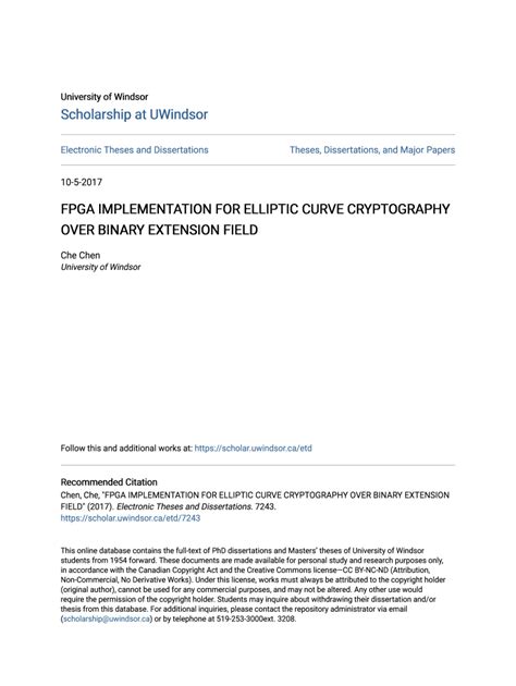 fillable online fpga implementation for elliptic curve cryptography over binary extension field
