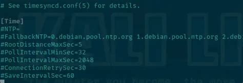 Time Synchronization On Kali Linux Gui Commands Infosecscout