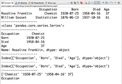 python从菜鸟到高手 25 4 pandas数据类型 data frame python samples ai牛丝