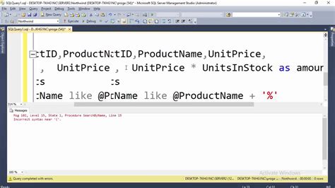 How To Create Stored Procedure In Sql Server Youtube