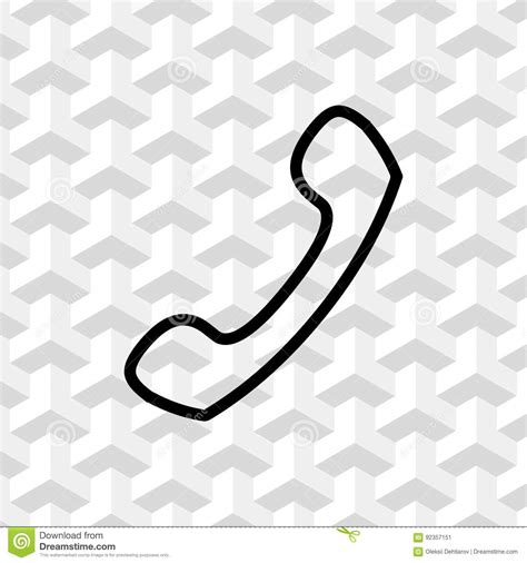 Phone Icon Stock Vector Illustration Flat Design Stock Vector Illustration Of Button