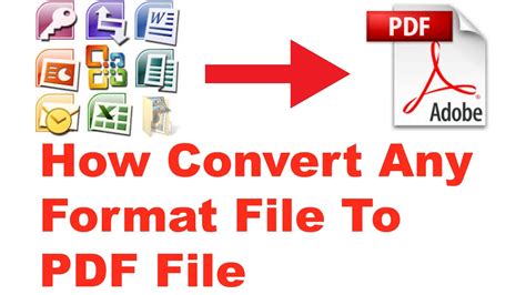 how to convert any file to pdf file and how to create pdf file part 1 youtube