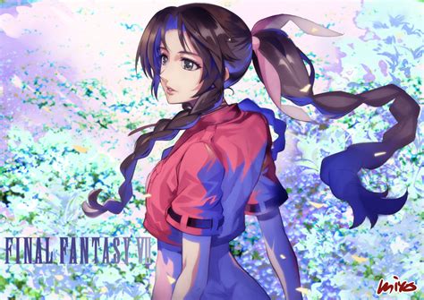 Aerithgainsborough Blackeyes Blackhair Braids Finalfantasy Finalfantasyvii Longhair Miyo