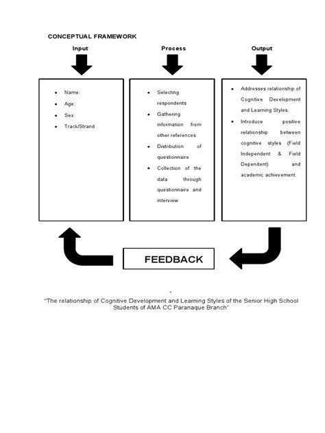 feedback conceptual framework input process output pdf multimedia learning styles