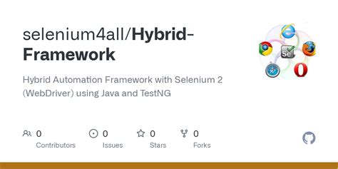 github selenium4all hybrid framework hybrid automation framework with selenium 2 webdriver