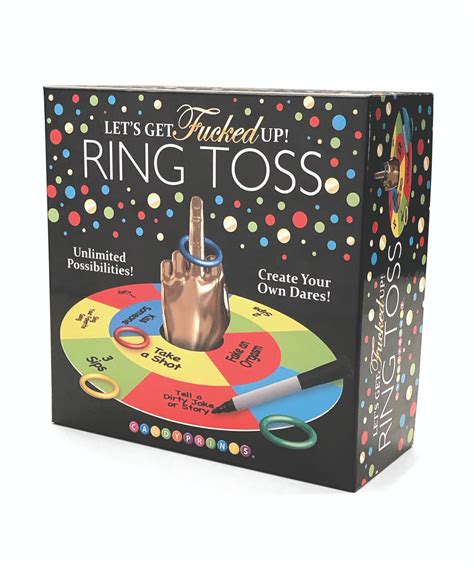 Bg103 Lets Get Fucked Up Ring Toss Game Little Genie