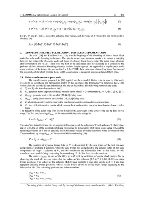 decoding of the extended golay code by the simplified successive cancellation list decoder