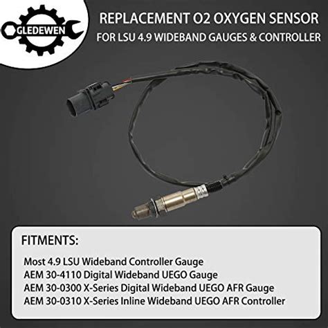 lsu 4 9 lambda wideband o2 oxygen sensor for aem 30 4110 30 0300 30 0310 x series afr inline