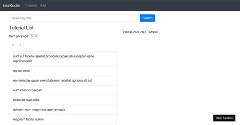 React Hooks Crud Codesandbox