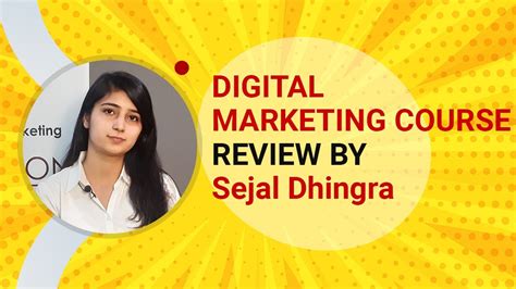 Digital Marketing Course Review By Ms Sejal Dhingra Didm Youtube