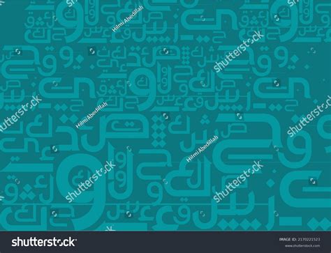 Creative Abstract Arabic Alphabet Calligraphy Background Stock Vector Royalty Free 2170221523