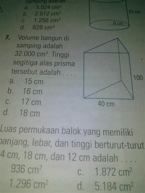 Pembahasan Tentukan Volume Bangun Disamping Terkini