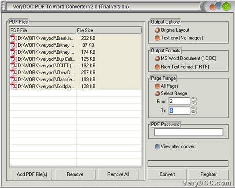 How To Convert Specified Pages Of PDF To Word VeryDOC Knowledge Base