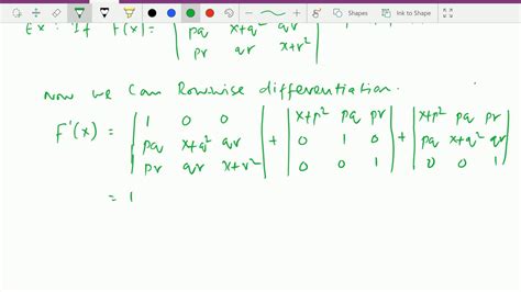 calculus differentiation determinants problem solving 37 youtube