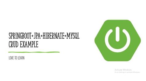 SPRINGBOOT CRUD EXAMPLE USING HIBERNATE JPA Mysql Springboot Crud
