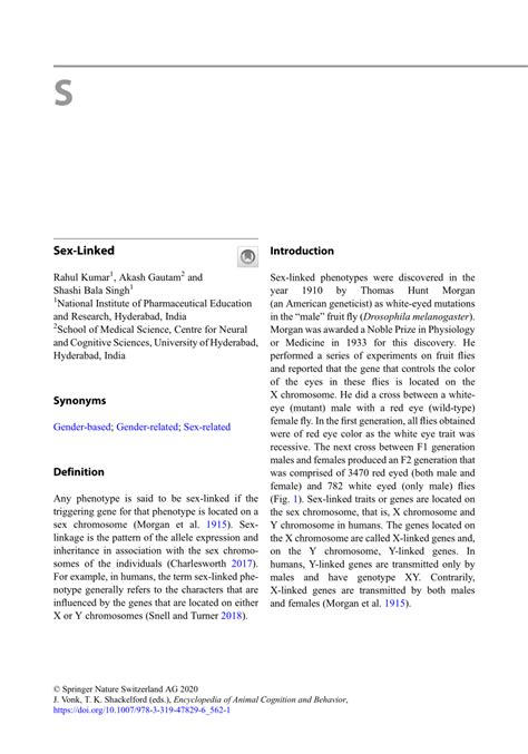 pdf sex linked