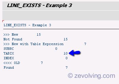 ABAP 740 LINE EXISTS To Check Record In ITAB ABAP Help Blog