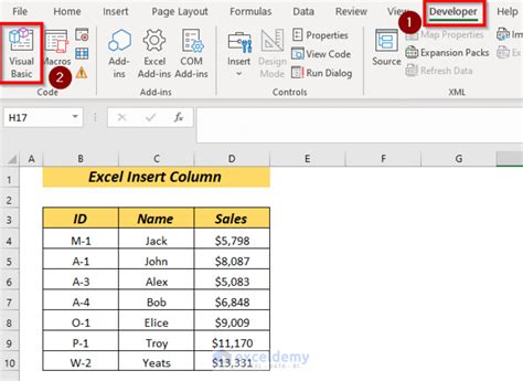 Shortcuts To Insert Column In Excel 4 Easiest Ways ExcelDemy