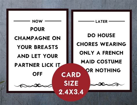 Sex Game 120 Sex Challenges Printable Kinky Game For Couples Etsy Uk
