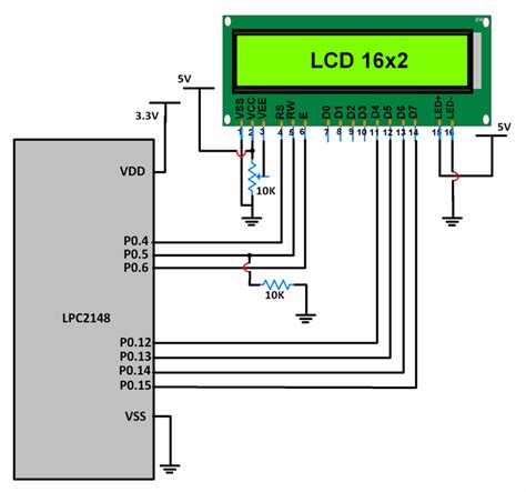Circuit Diagram Of Lcd Interfacing With Arduino Circuit Diagram