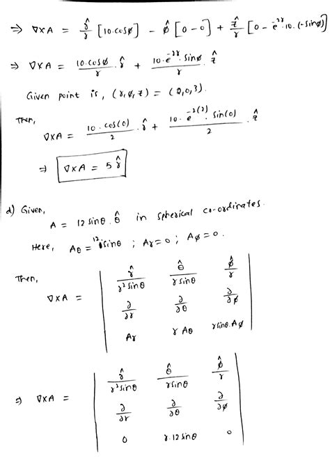 [solved] solve it fast divergence and curl operators a given a e 2y x course hero