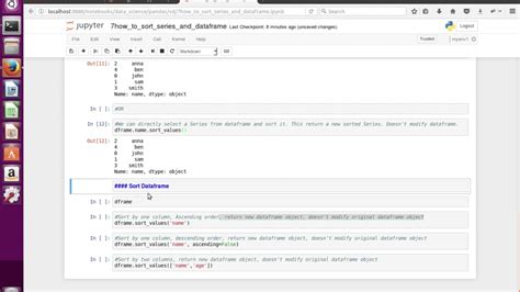 Pandas How To Sort Dataframe Or Series Youtube
