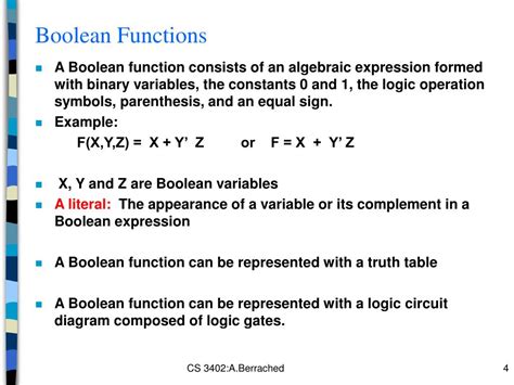ppt chapter 2 boolean algebra and logic functions powerpoint presentation id 626628