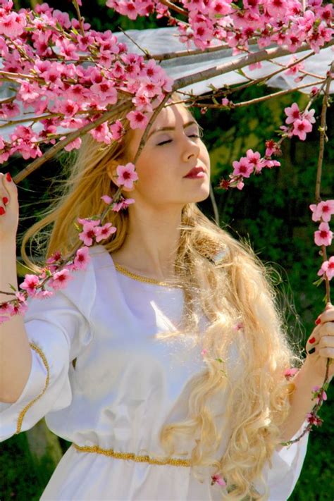 Free Images Tree Girl Woman Flower Portrait Spring Color Fashion Clothing Pink