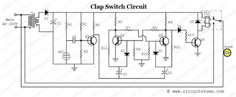 Simple Clap Switch Circuit Diagram