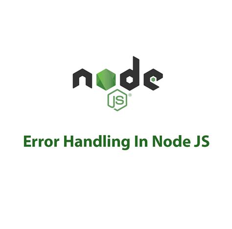 error handling in node js