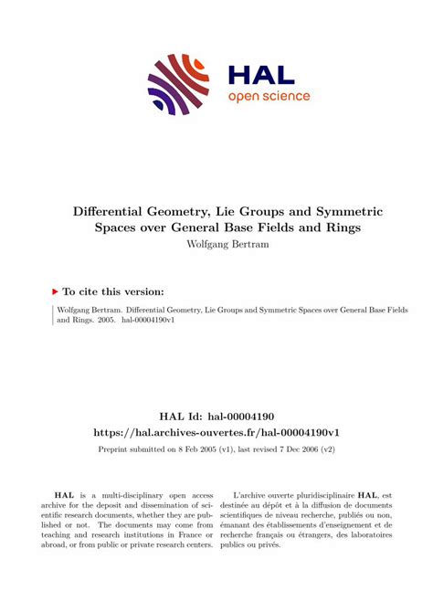 pdf differential geometry lie groups and symmetric spaces pdfslide