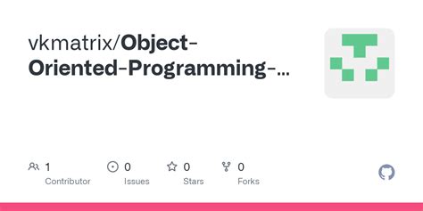 github vkmatrix object oriented programming cpp