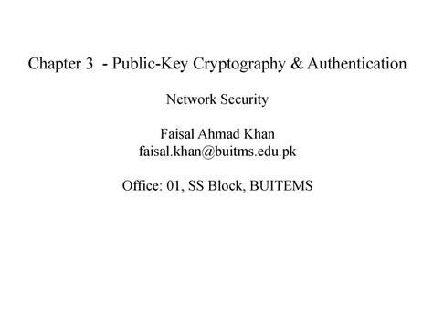 chapter 3 public key cryptography and authentication ppt download