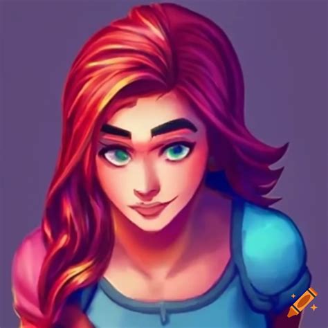 Character From Stardew Valley With Red Hair On Craiyon