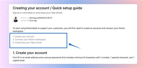 Support For Table Of Contents Help Center