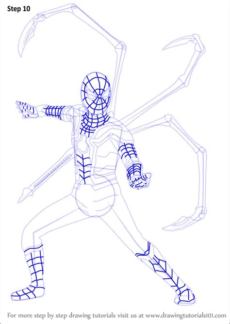 Learn How To Draw Iron Spider From Avengers Infinity War Avengers